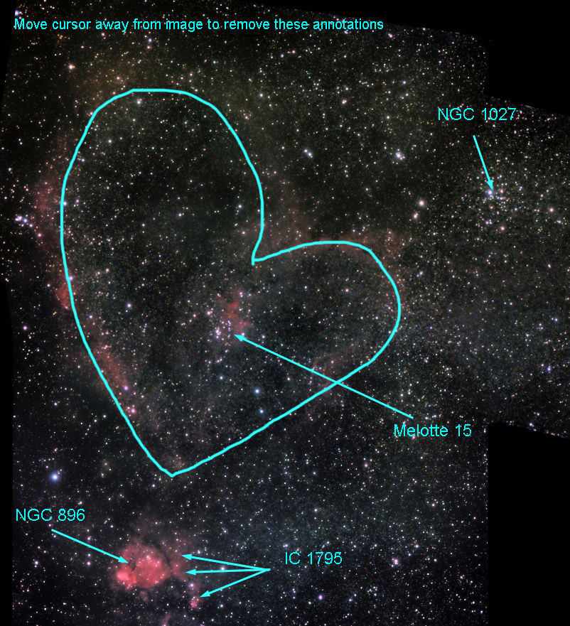 A Celestial Valentine - The Heart Nebula · Suburban Backyard Astro Sights
